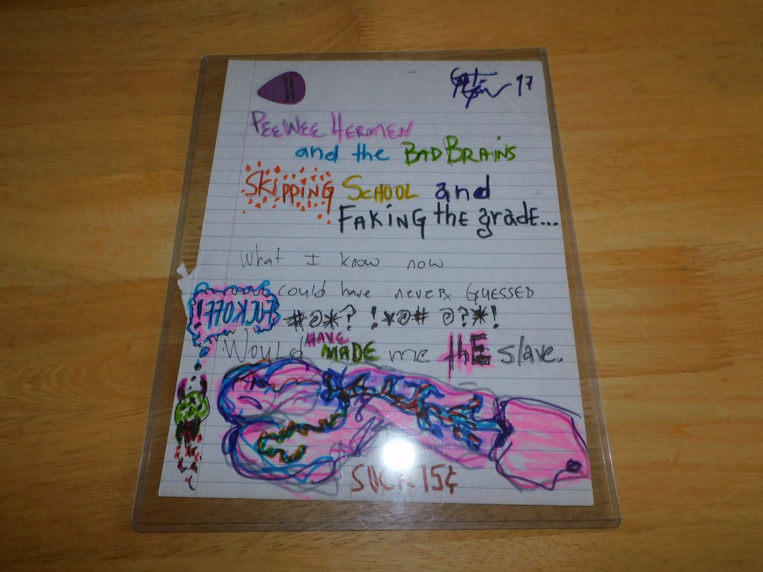 Marilyn Manson Founding Member Gidget Gein Original Signed Art Sketch ...