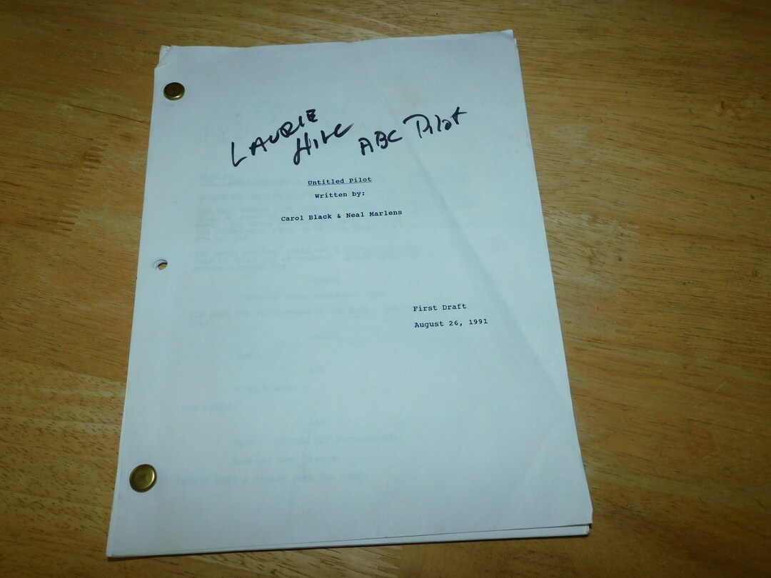 Ellen Degeneres 'laurie Hill' ABC Pilot Episode Script - 1991 Sitcom - Etsy