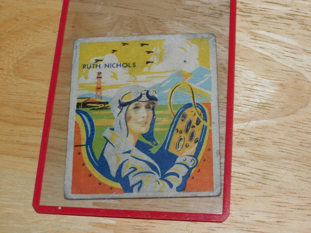 1933 Ruth Nichols Trading Card - Female Aviator Pilot - National Chicle ...