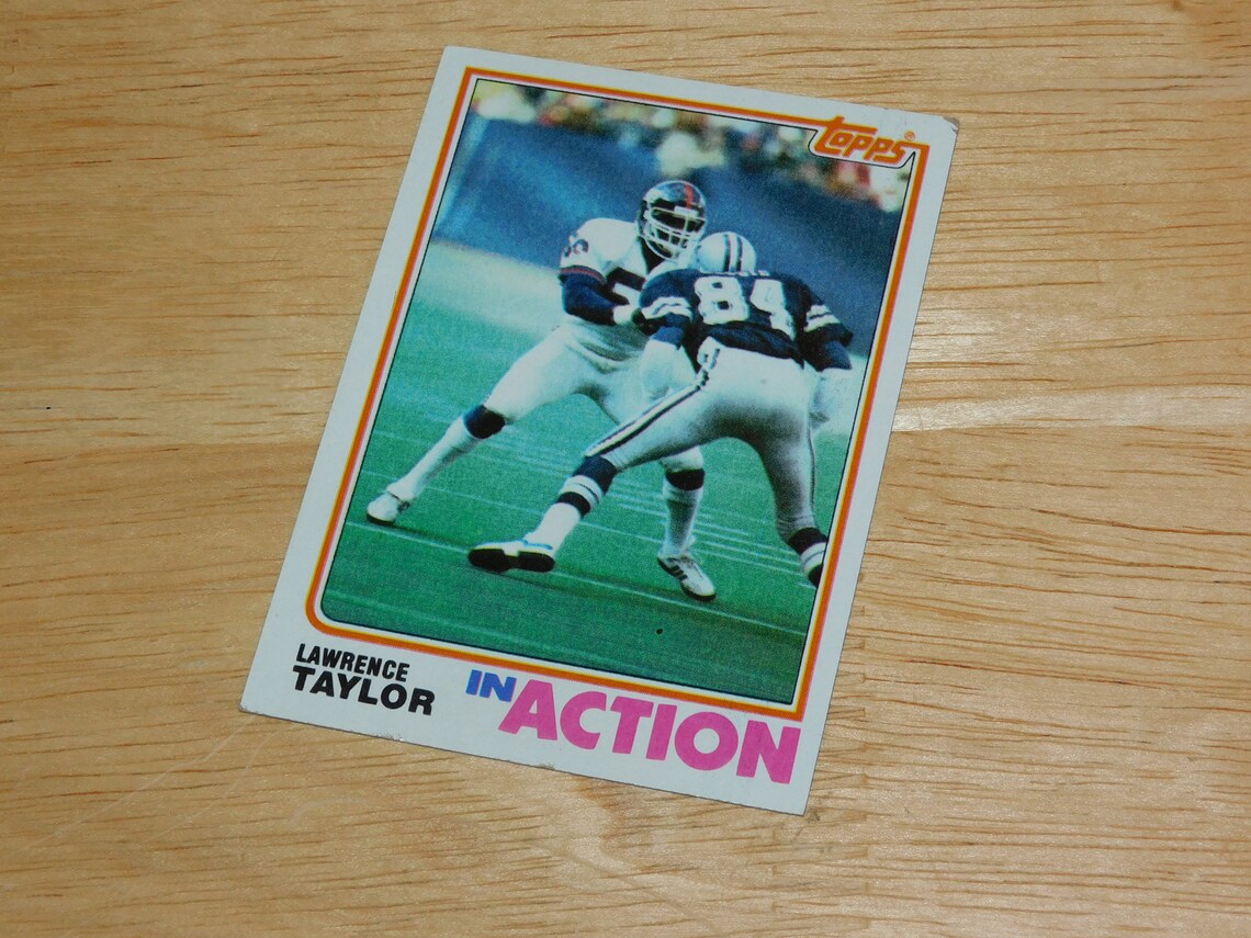 1982 Lawrence Taylor Rookie Card New York Giants Football Etsy 1982-lawrence-taylor-rookie-card-new-york-giants-football-etsy