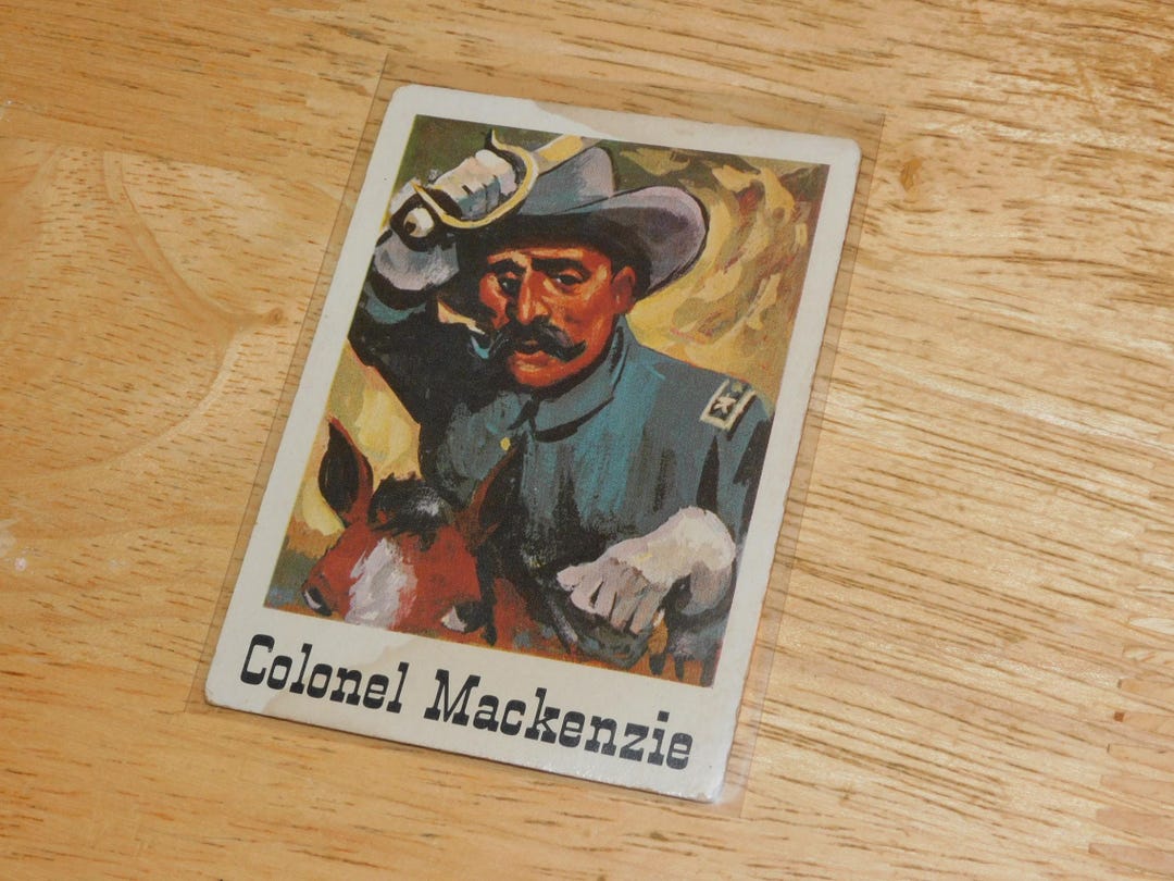 1966 Colonel Mackenzie Trading Card - Vintage 60s Good Guys Bad Guys ...