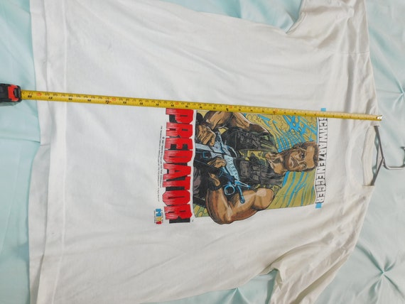 1987 PREDATOR t shirt - original vintage 80s movie pr… - Gem