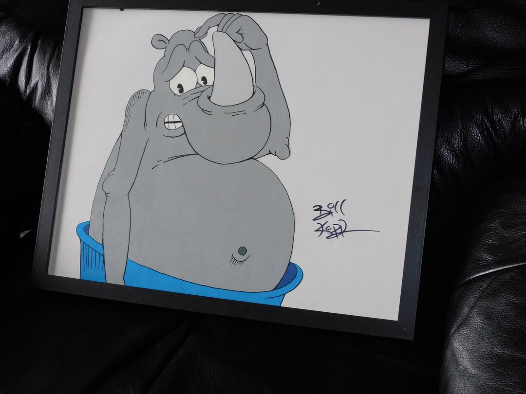 One Crazy Summer Screen Used Animation Cel Movie Prop Mr Rhino Signed ...