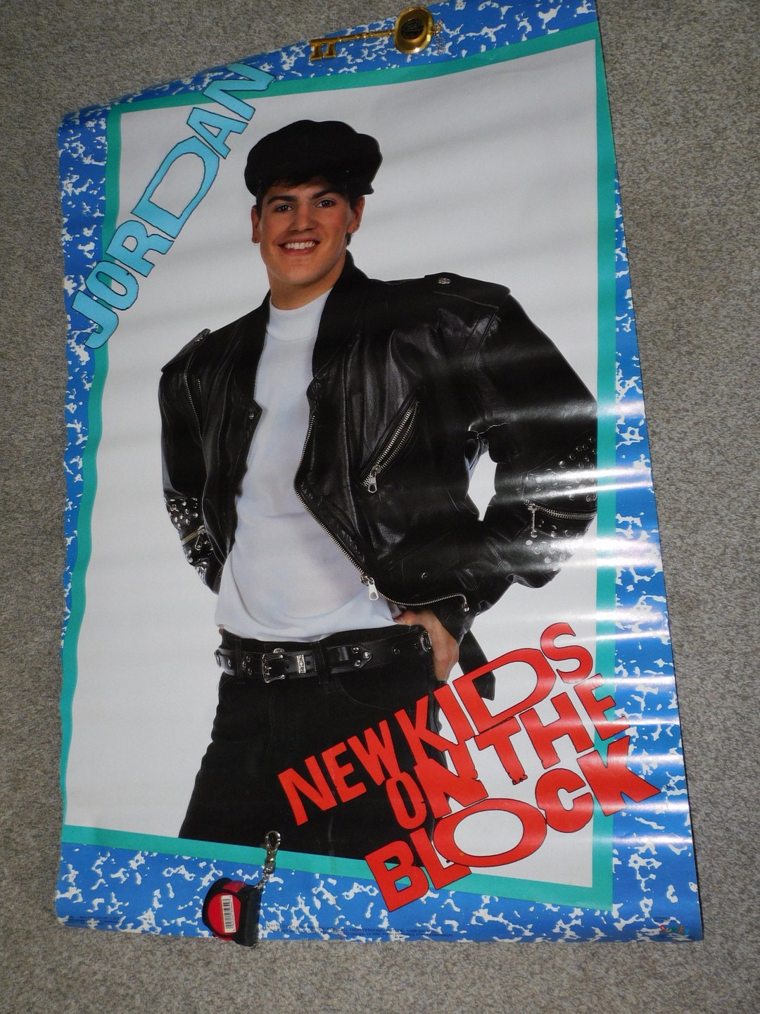 1989 Jordan Knight Poster Vintage 80s Music NKOTB New Kids on the Block ...