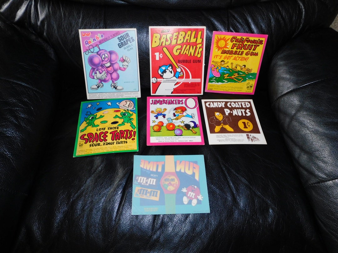 1970s Gumball Machine Display Sign Lot Candy, Gum, M&m's 7 Signs - Etsy