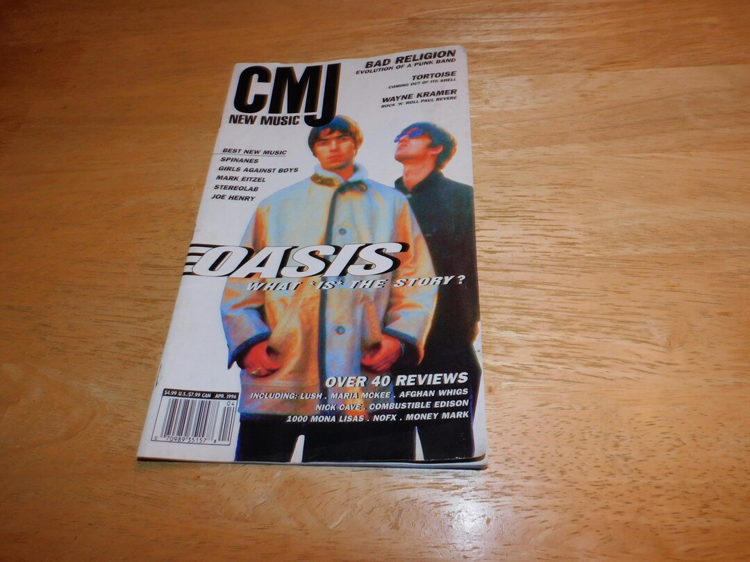 1995 CMJ Magazine - Oasis, Bad Religion, Wayne Kramer, NOFX - Vintage ...
