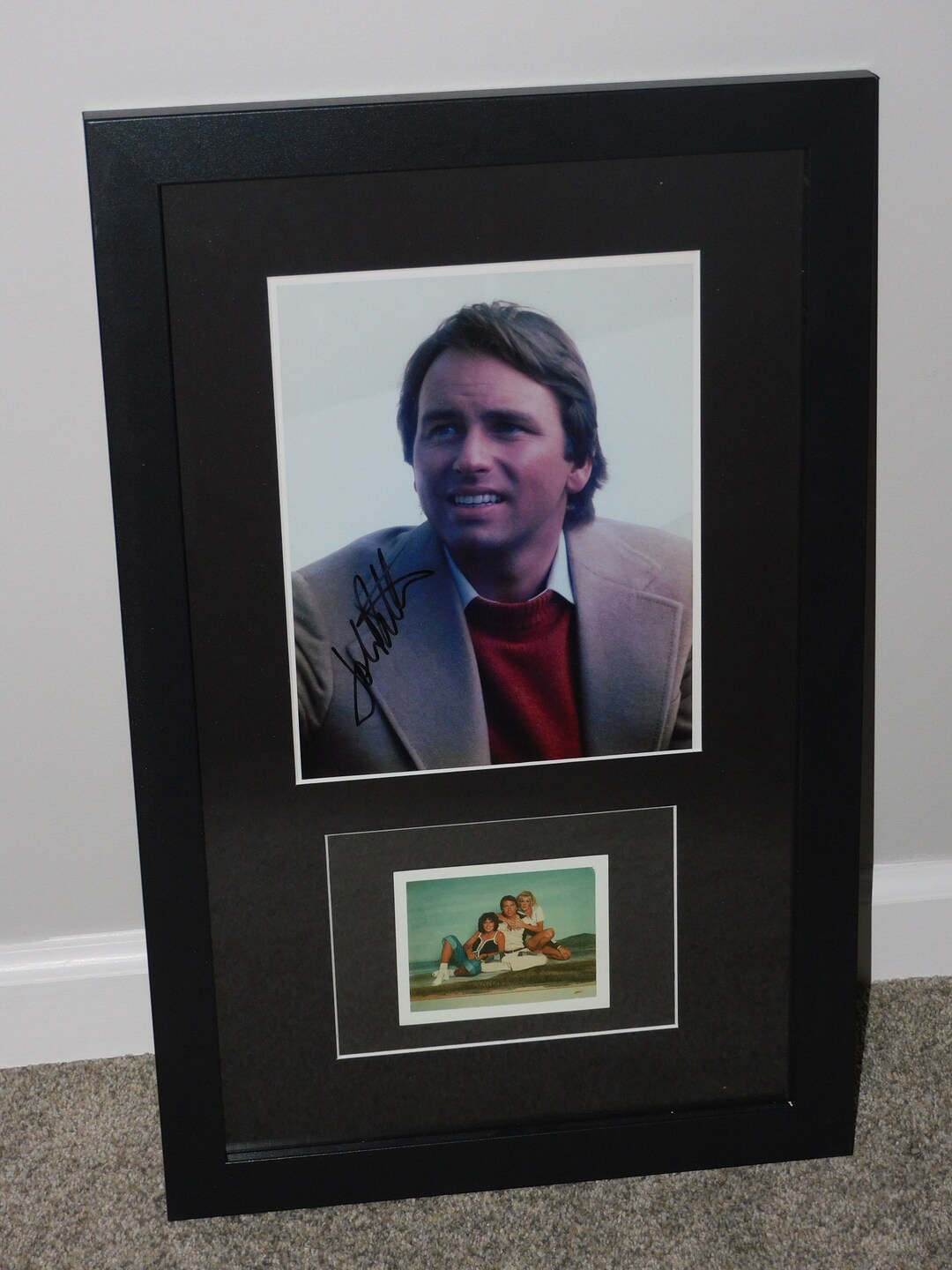 John Ritter Signed Photo Three's Company Cast Polaroid Photo Suzanne ...