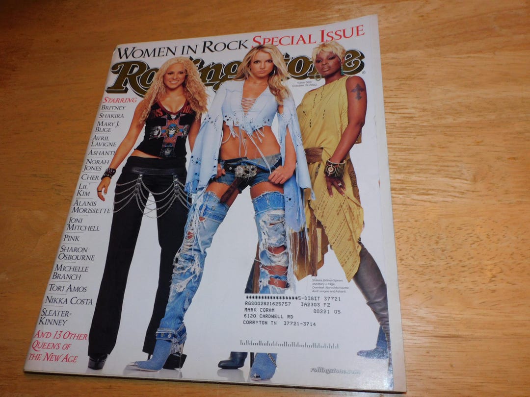 2002 Rolling Stone Vintage 2000s Music Magazine - Britney Spears ...