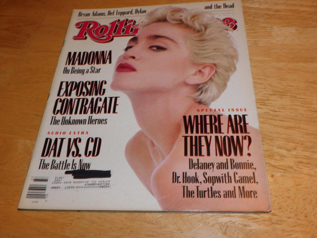 Rolling Stone Magazine 1987 Madonna on Cover Bob Dylan, Bryan Adams ...
