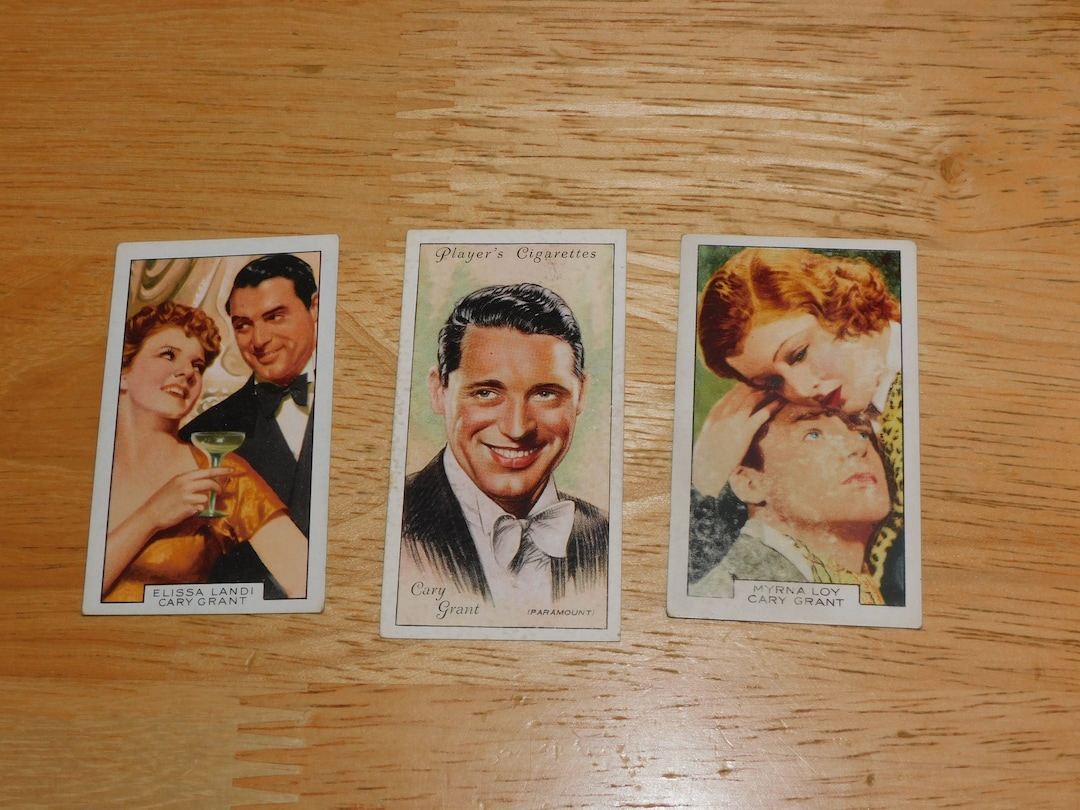 1930s Cary Grant Trading Card Lot - Antique 30s - Hollywood Actor ...