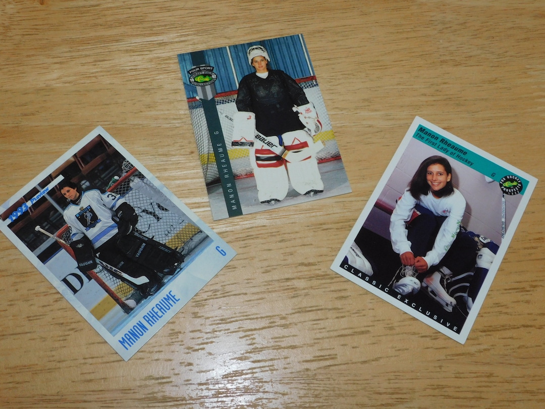Manon Rheaume Female Hockey Star ROOKIE Card Lot 90s - Etsy