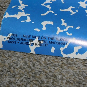 1989 Jordan Knight Poster Vintage 80s Music NKOTB New Kids on the Block ...