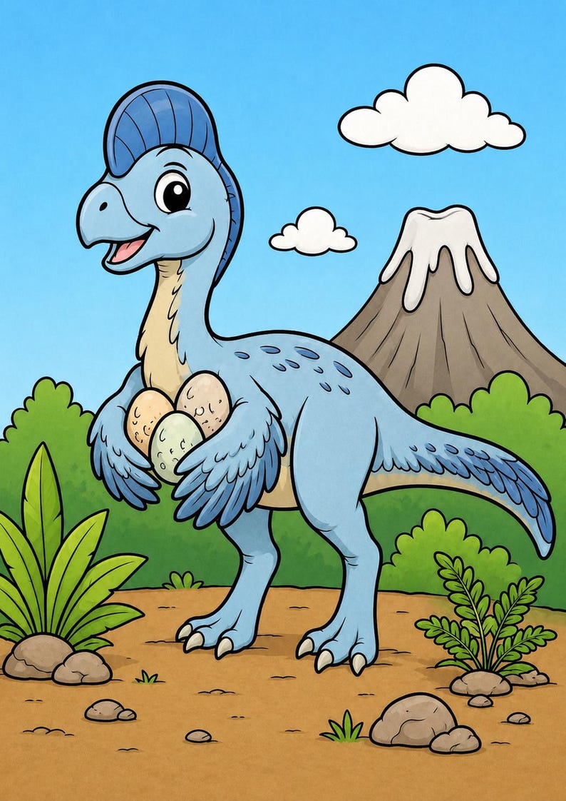 Dinosaur Coloring Pages Printable, Kids Coloring Book PDF, Preschool ...