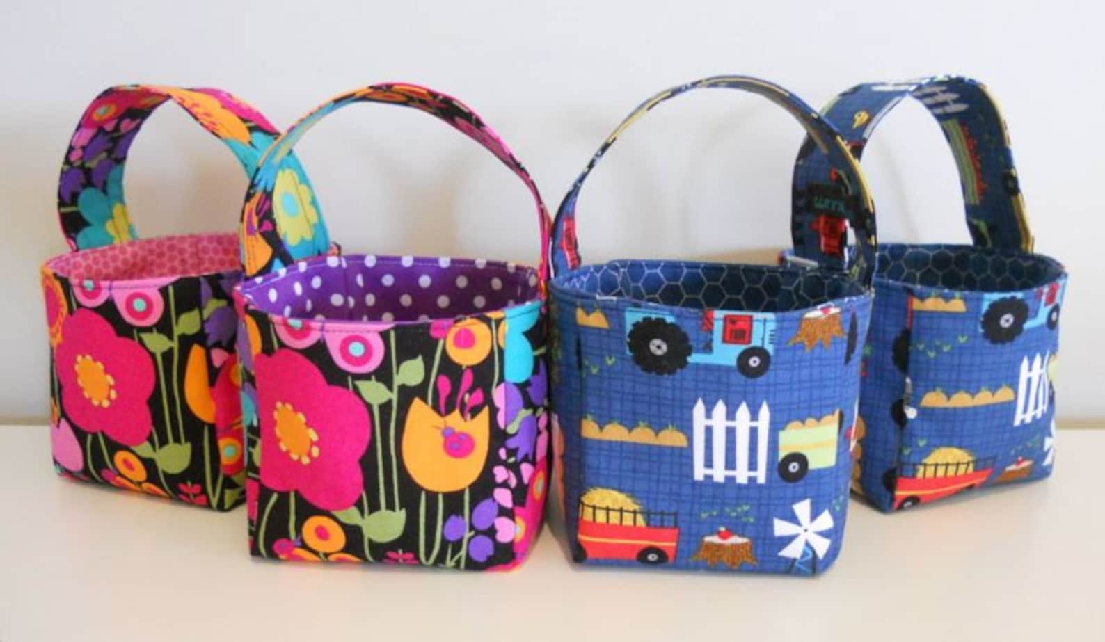 Fabric Basket Tutorial Sewing Pattern, PDF Sewing Pattern - Etsy