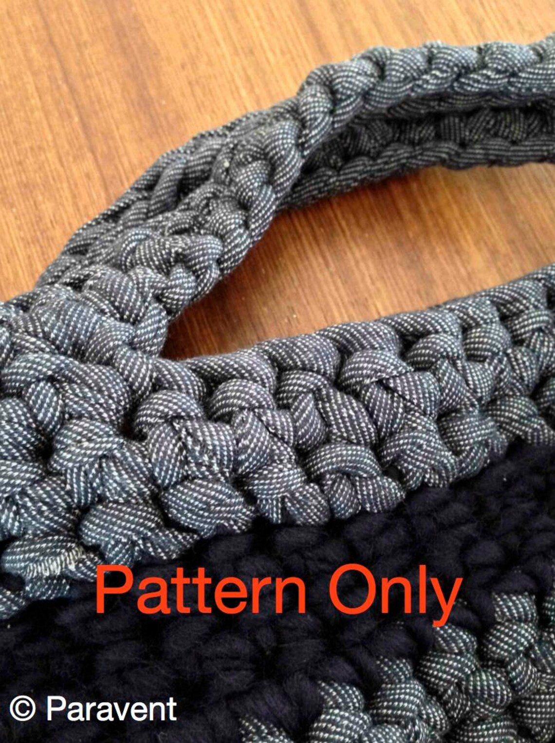 Zpagetti Shopping Bag Crochet Pattern - T-shirt Yarn and Chunky Wool ...