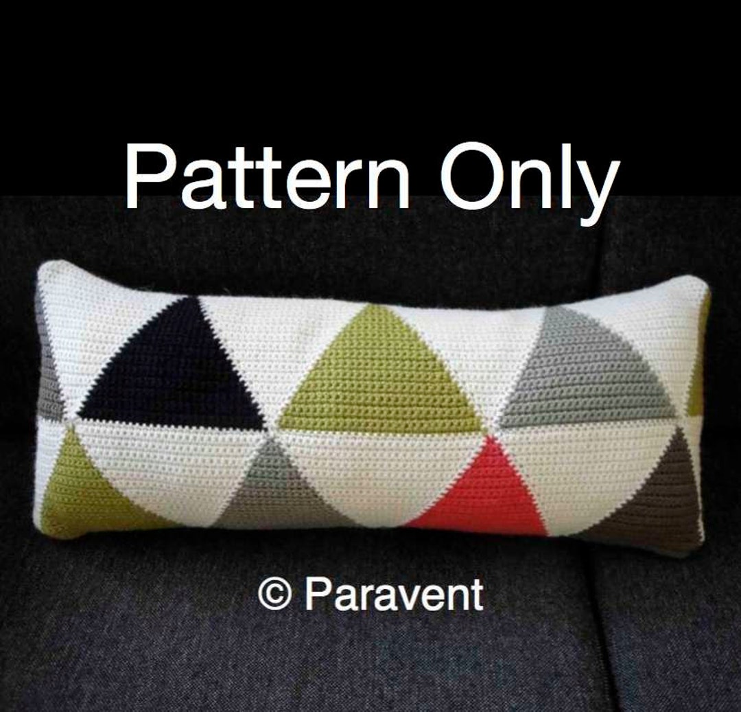 Crochet Triangle Cushion Pattern - Etsy
