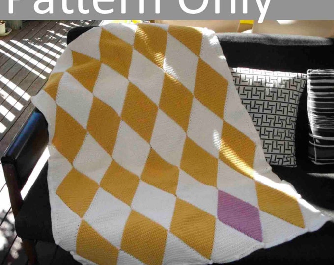Crochet Isometric Blanket / Afghan Pattern - Etsy