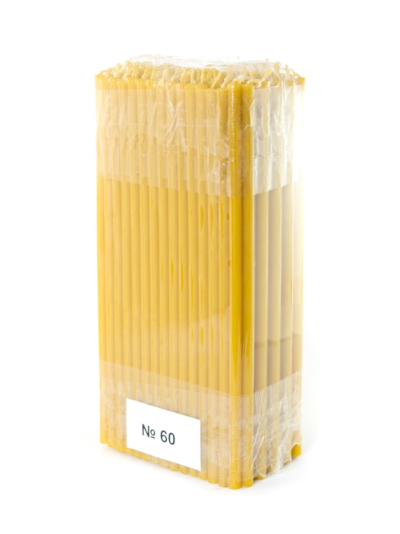 Natural Beeswax Candles No.60, Candles for Prayer, Orthodox Church ...