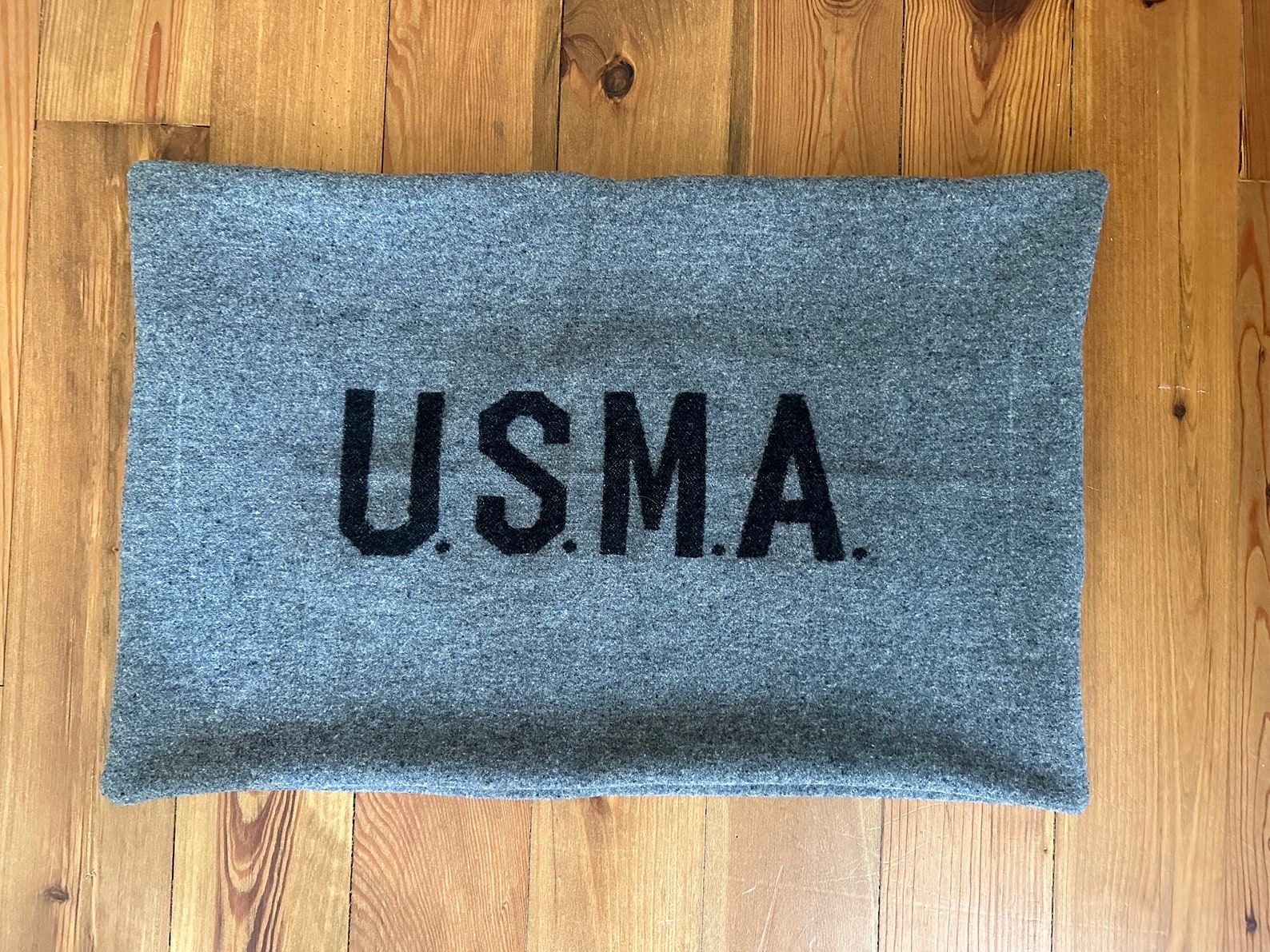 West Point USMA Cadet Grey WOOL Blanket PILLOW Cover Go Army - Etsy