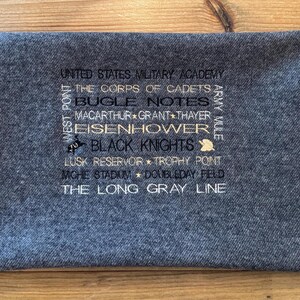 West Point USMA Cadet Grey Gray Girl Wool Blanket Lumbar PILLOW Cover ...