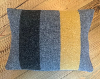 West Point USMA Cadet Grey WOOL Blanket PILLOW Cover Go Army Beat Navy ...