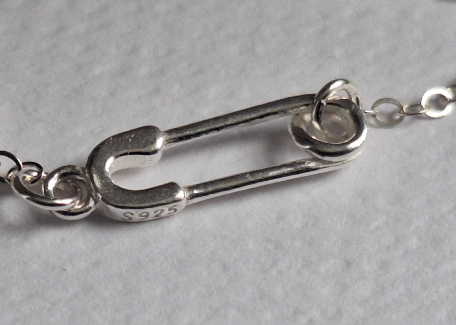 Sterling Silver Safety Pin Necklace: Campaign Pin - Etsy