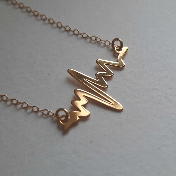 Heart Beat Necklace - Etsy