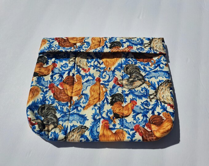 Chicken Print Fabric Potato Cooking Bag Vegetable Cooker Bag Warms Hot ...