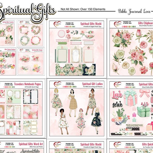 Spiritual Gifts Bible Journaling Kit Digital & Printable - Etsy