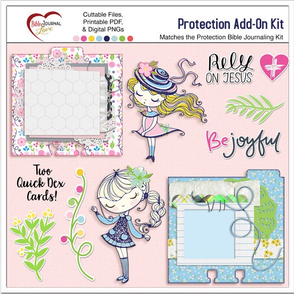 Protection Add-on Kit for Bible Journaling Printable Pdfs and Digital ...