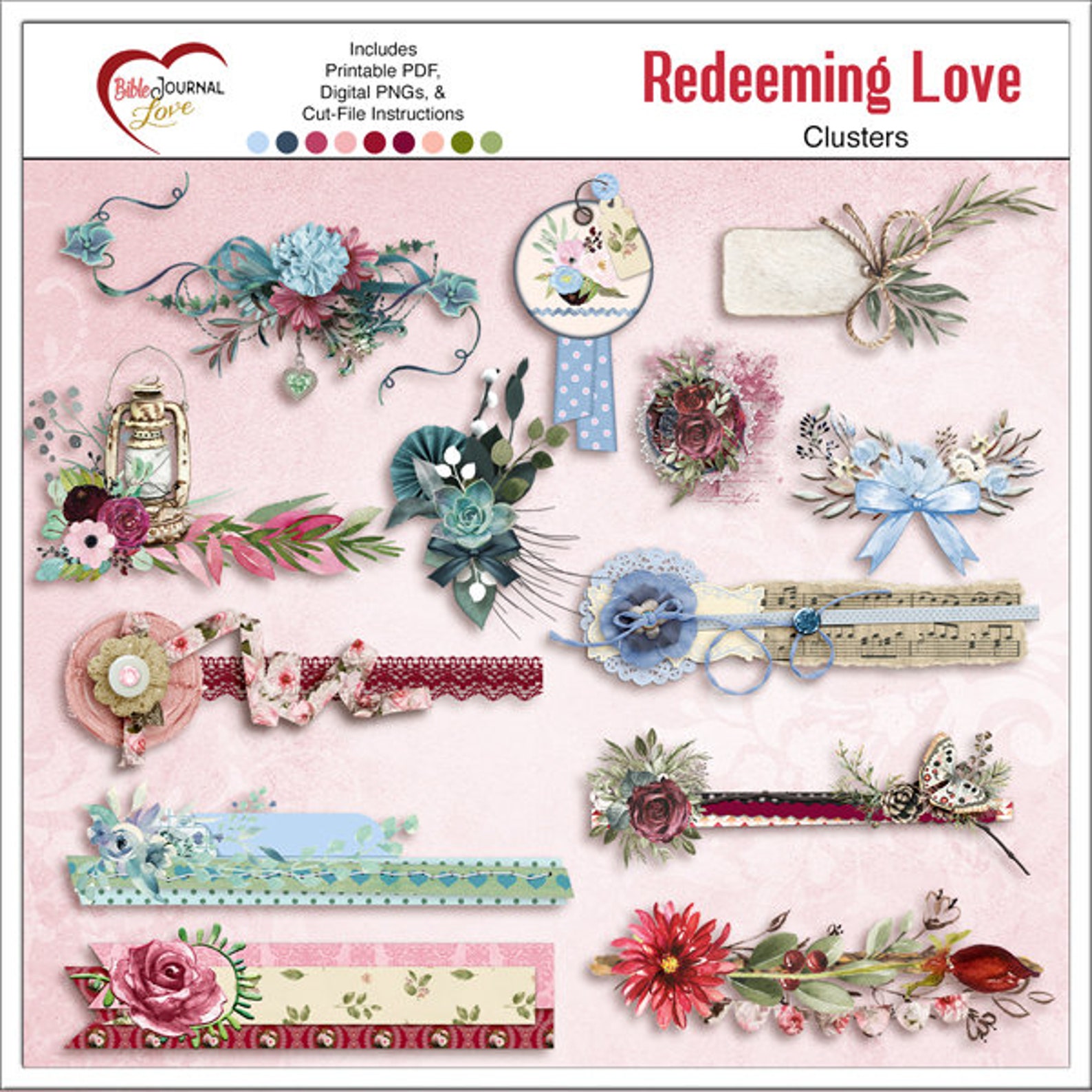 Redeeming Love Bible Journal Memory Dex Card Kit 31 Bible | Etsy