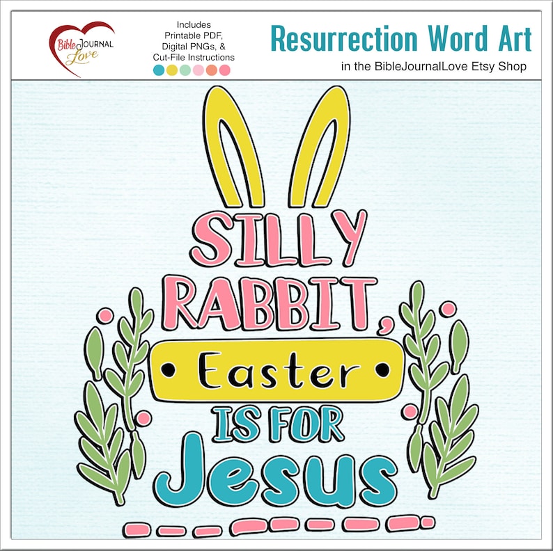 Resurrection /passover/ Easter Word Art Bible Journal Kit: - Etsy