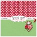Christmas Papers Red, Green, & Pink Digital Scrapbooking Paper, Grunge ...