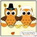 Thanksgiving Owls Pilgrims, Indians, Turkey Clip Art for Digital ...