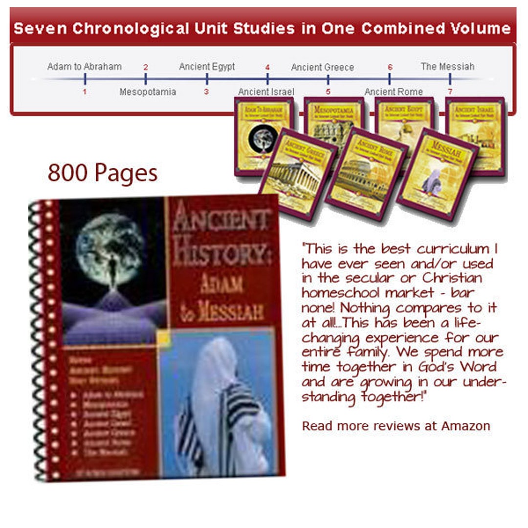 Ancient History: Adam to Messiah Ebook (800 Pages PDF) by Homeschool ...