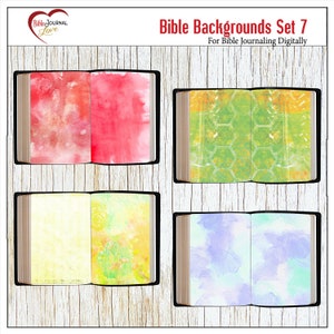 Watercolor Painted Bible Backgrounds Bundle 2 get 4 for the Price of 3 ...