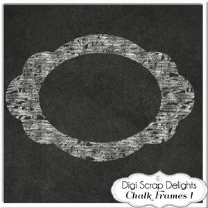 Digital Chalk Frames // Chalkboard Clip Art Clipart // Decorative ...