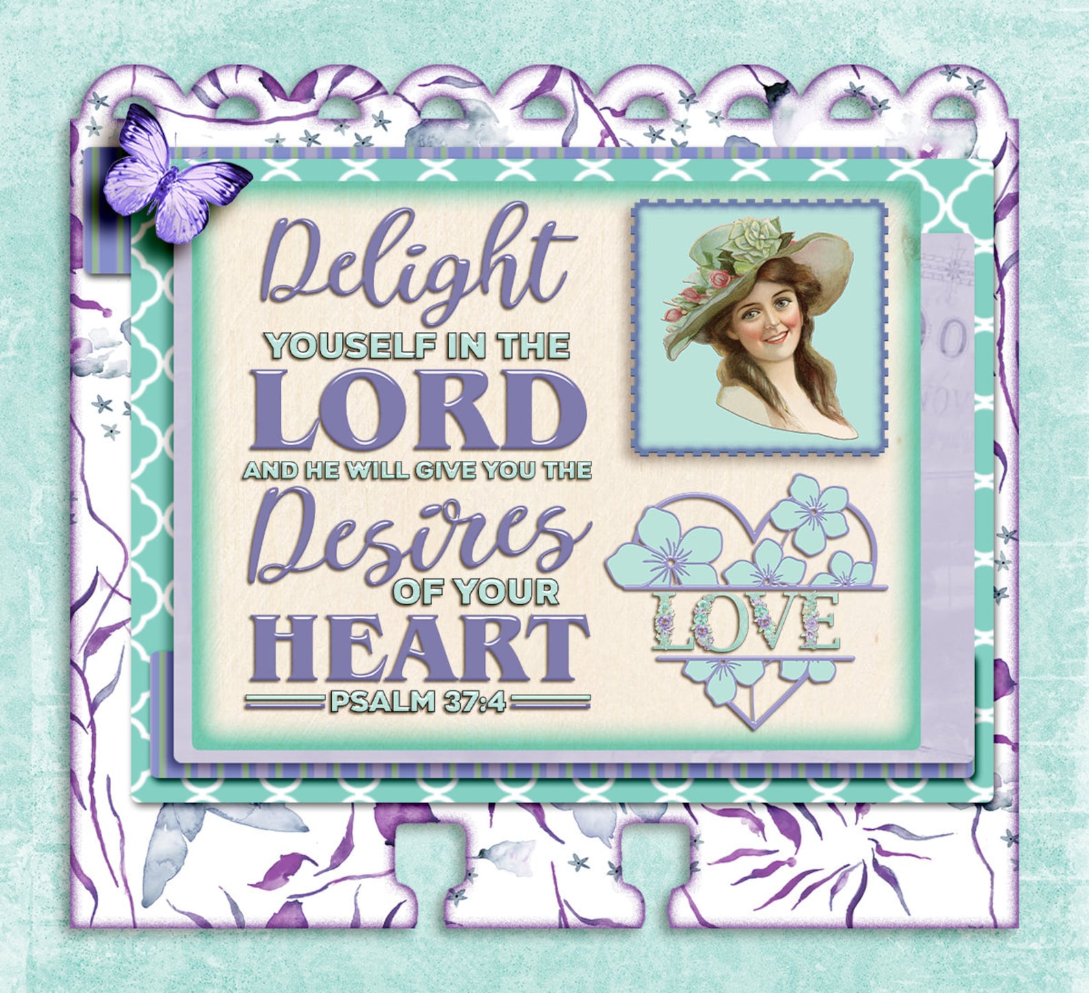 Lilac Aqua Memory Dex Card Kit for Bible Journaling Printable - Etsy