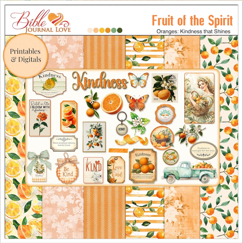 Fruit of the Spirit Bible Journal Kit | Christian Faith Ephemera (pdfs ...