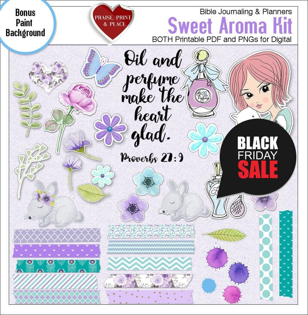 Sale Sweet Aroma BOTH: Printable & Digital Bible Journal Kit. - Etsy