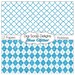 Blue Glitter Digital Scrapbook Papers in Blue, Instant Download for ...