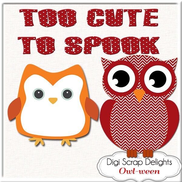 Halloween Owls Clip Art: Black & Orange Patterns (digital Download) - Etsy