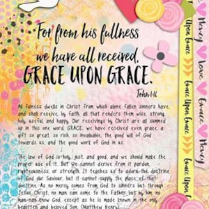 Bible Journal Kit Amazing Grace (set 1) BOTH Printable & Digital Kits ...