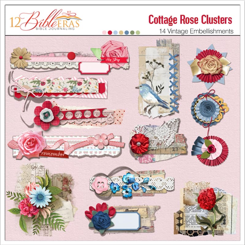 Cottage Roses - Etsy