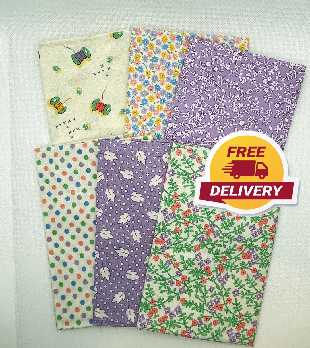 1930s Reproduction Fat Quarters Bundle, Vintage Floral Quilt Fabric ...
