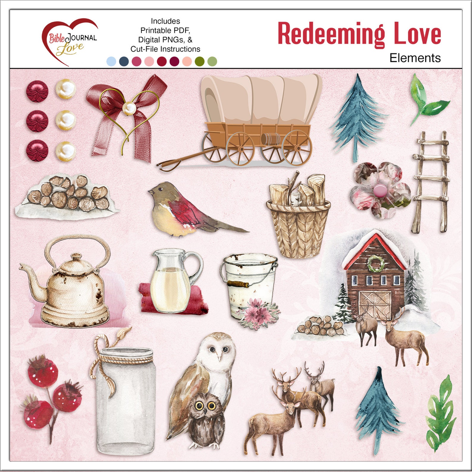 Redeeming Love Bible Journal Memory Dex Card Kit 31 Bible | Etsy