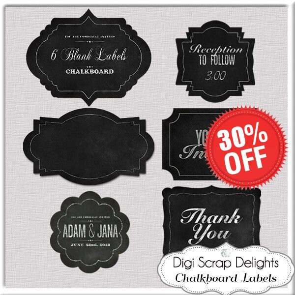 Blackboard Labels - Etsy