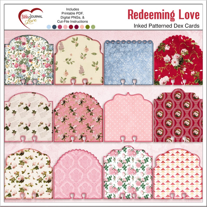 Redeeming Love Bible Journal Memory Dex Card Kit 31 Bible | Etsy