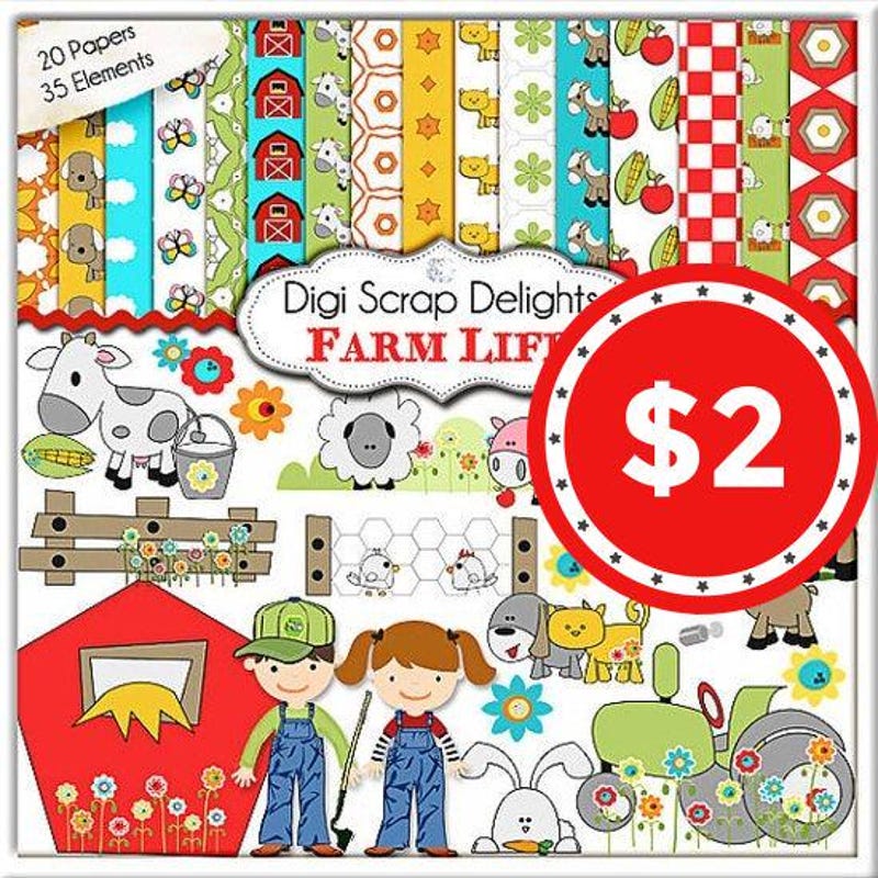 Farm Scrapbook Kit - Etsy