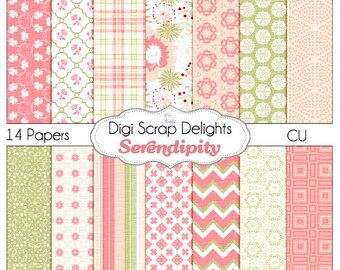 Shades of Green Digital Paper Pack St. Patrick's Day - Etsy